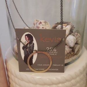 kevia | Jewelry | Gold Circle Pendant | Poshmark